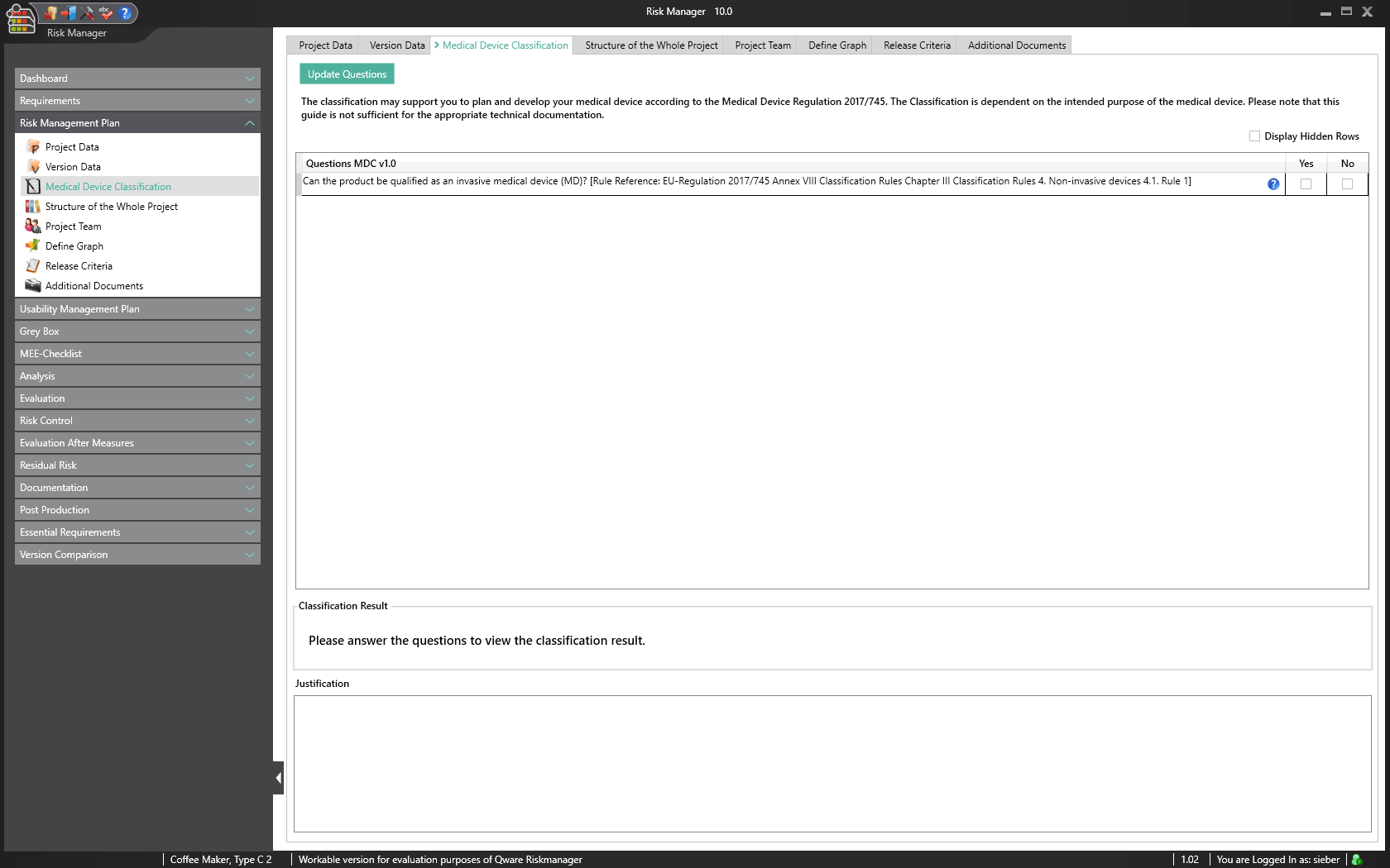 How is the classification of medical devices according to MDR carried ...